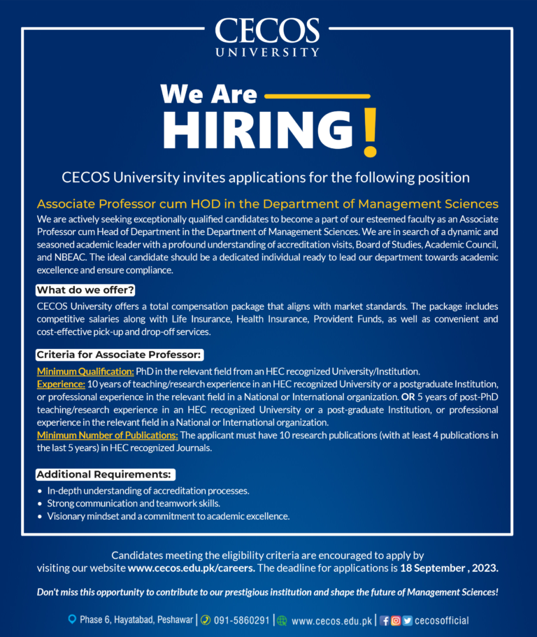 Careers – CECOS University