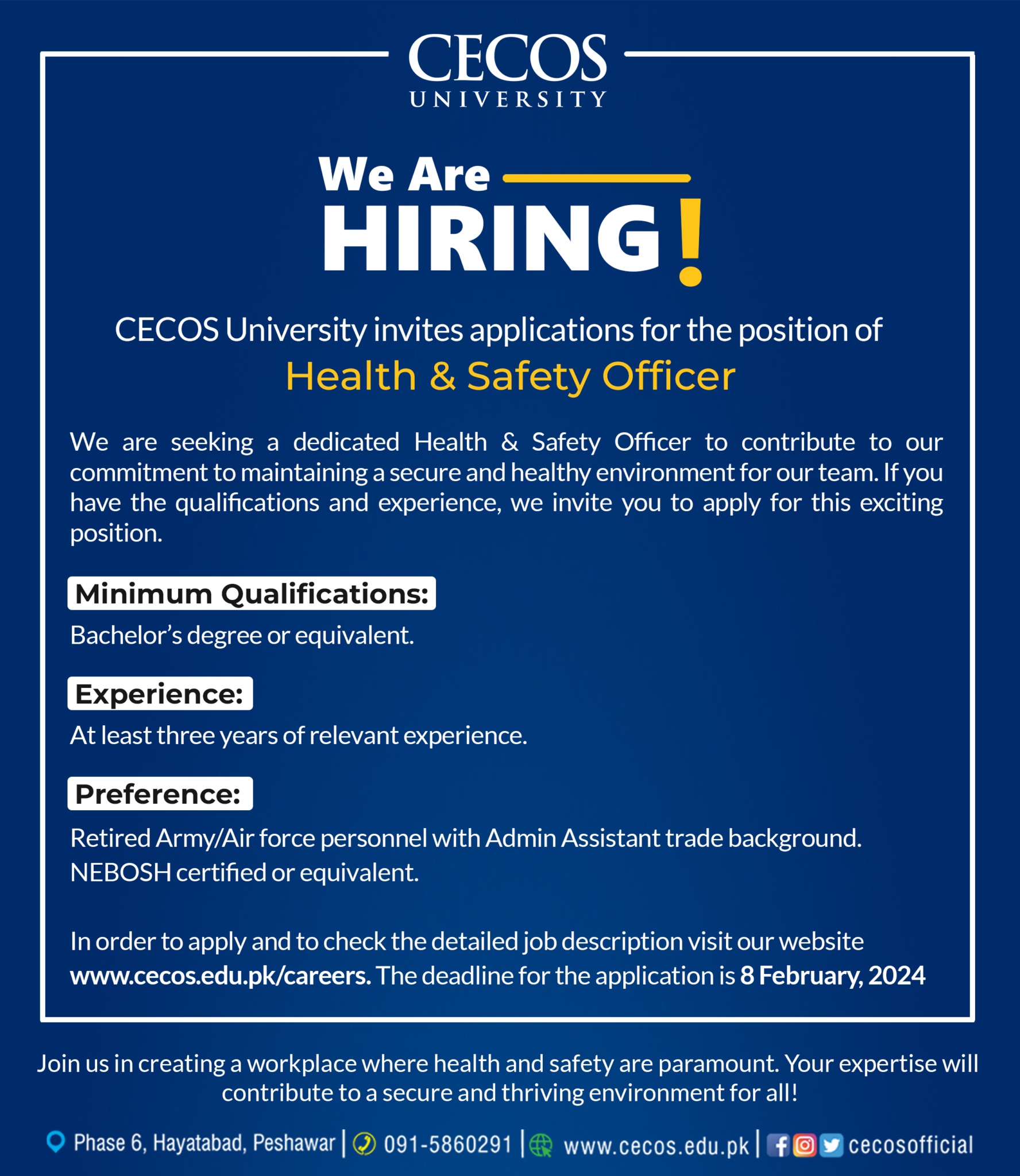 Careers – CECOS University