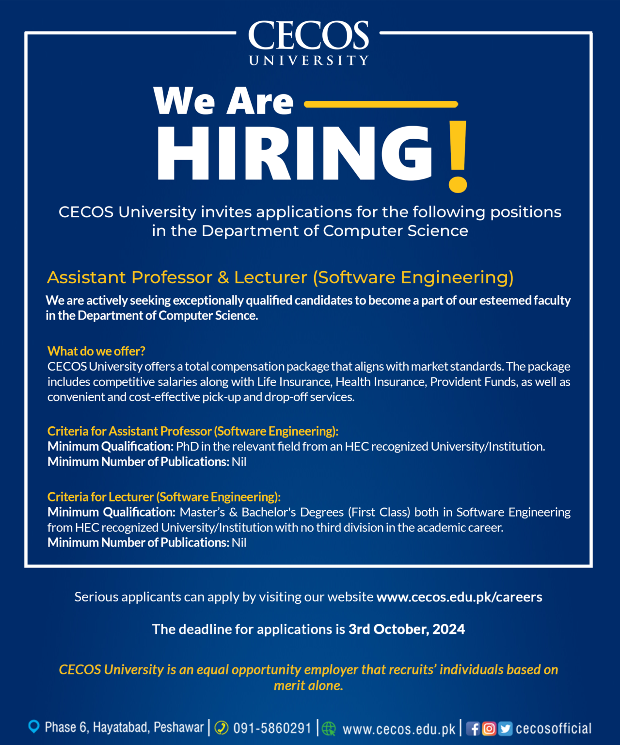 Careers – CECOS University